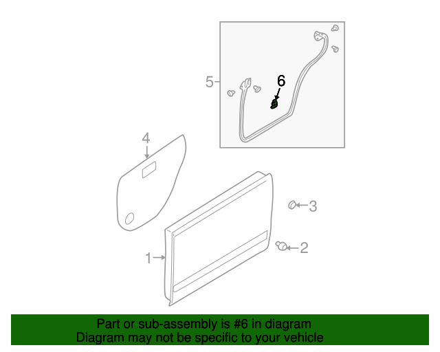 2003-2020 Subaru Door Weather-Strip Clip 909120028 | Subaru Parts For You