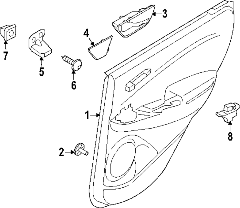 2024-2025 Hyundai Kona Door Trim Panel 83308-BE000-1NB | Hyundai ...