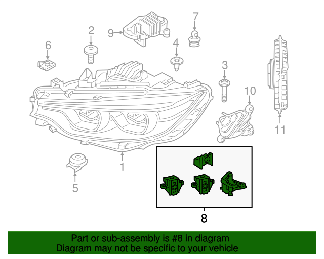 BMW OEM Repair Kit Part# 63-11-7-492-725 | OEM Vehicle Parts