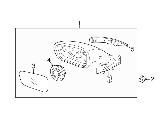 87610-3Q200 - Door Mirror 2014 Hyundai Sonata | AutoNationParts.com