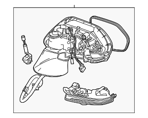 2019-2025 Toyota Camry Mirror Assembly Right PASSENGER SIDE Ficosa ...