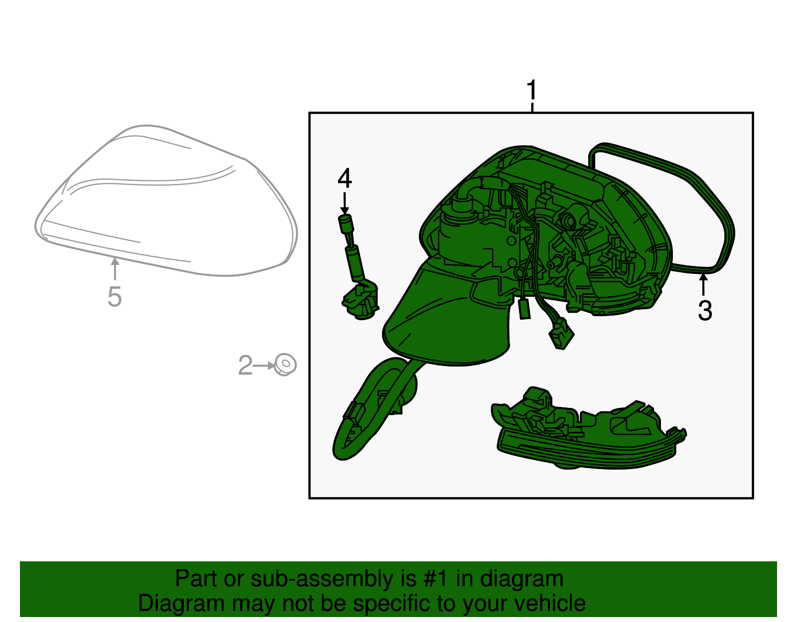 87910-06810 - 2018-2024 Toyota Camry - Mirror Assembly, Outer Rear View ...
