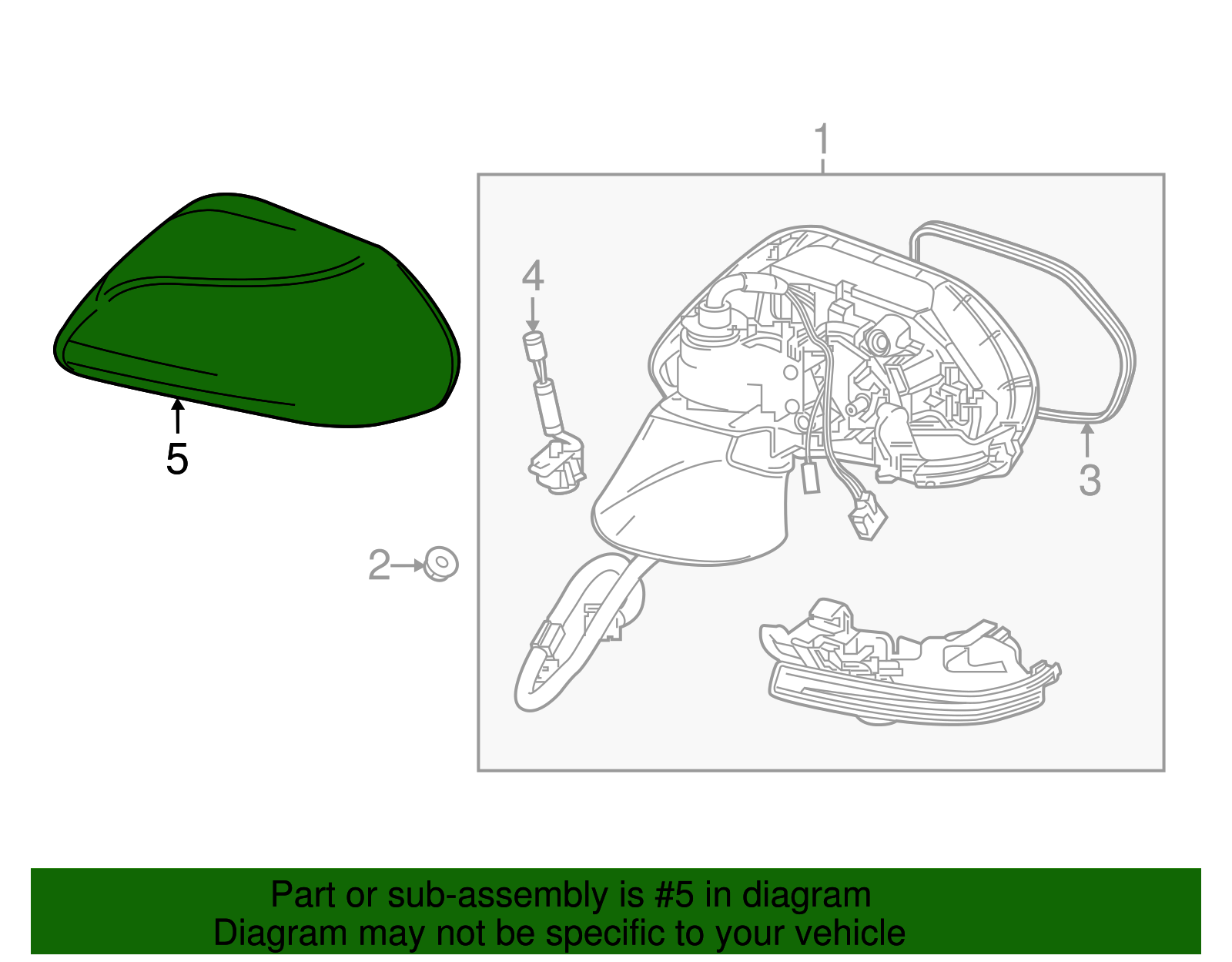 2018-2024 Toyota Camry Mirror Cover - DRIVERS SIDE 87945-06130-B0 ...