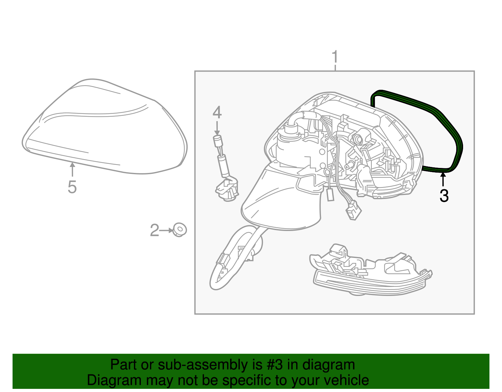 2018-2025 Toyota Mirror Glass 87907-06170 | Toyota San Diego Parts