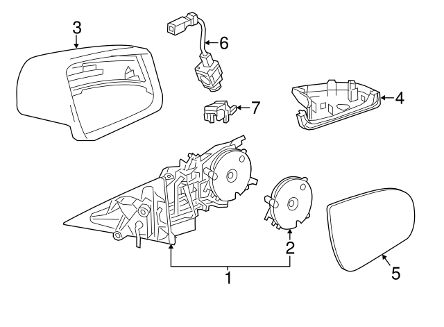 2014-2017 Mercedes-Benz Mirror Assembly - Right, Front Right 207-810-08 ...