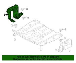51-75-7-424-918 - Radiator Support Splash Shield 2019-2024 BMW ...