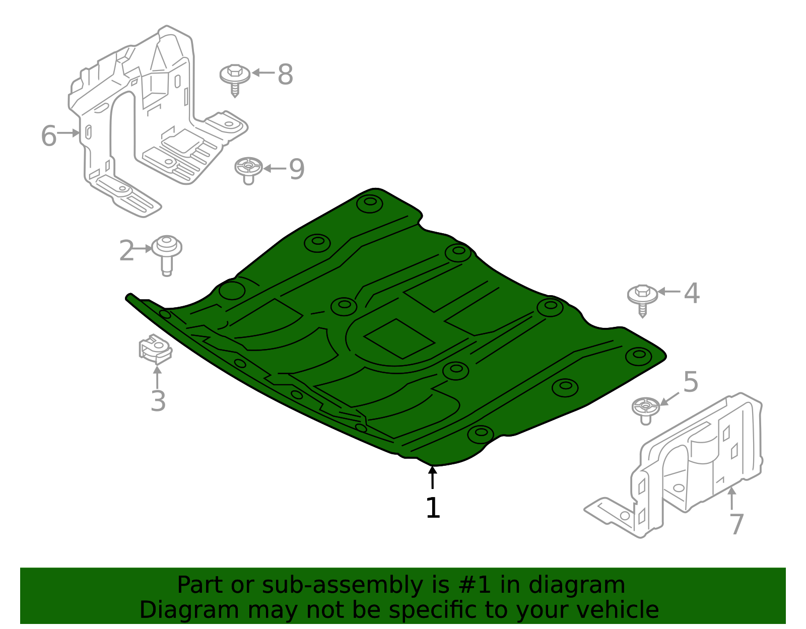 51487468803 - 2019-2025 BMW Under Cover (51-48-7-468-803) | BMW of ...