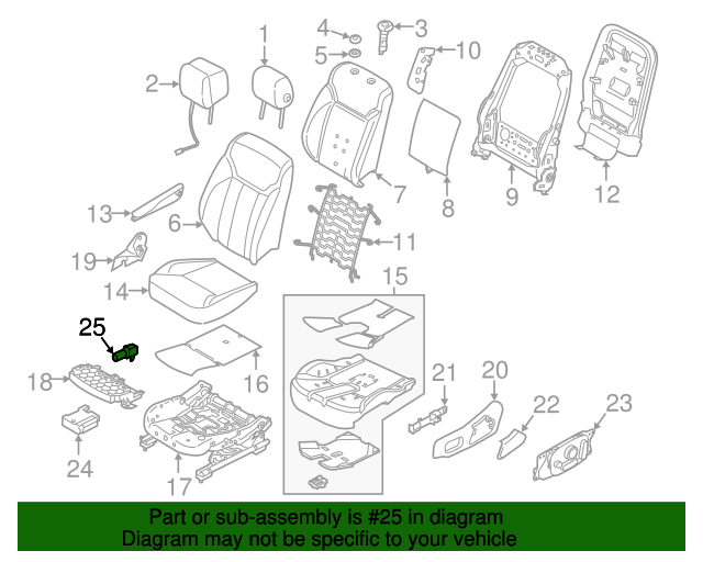 Genuine OEM Position Sensor Part# LR087679 Fits 2017-2021 Land Rover ...