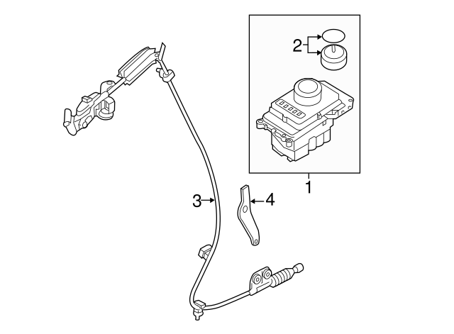 2017-2021 Land Rover Shift Control Cable LR082658 | JaguarParts.com