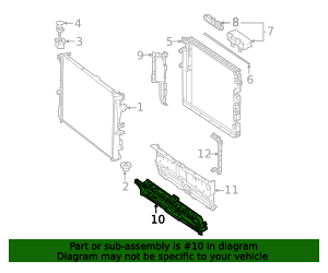 2020-2023 Mercedes-Benz Radiator Support Air Duct 167-505-25-00 ...