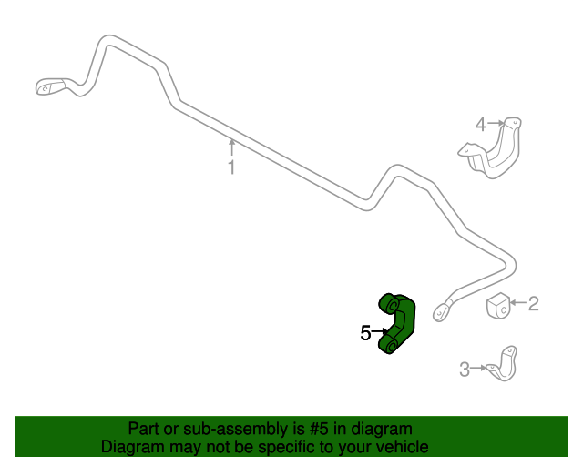 1993-2007 Subaru Stabilizer Link 20481AA001 | QuirkParts