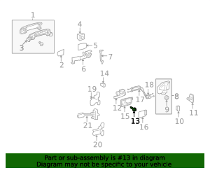 90167-A0001 - Handle, Inside Screw 2002-2022 Toyota | Ourisman Toyota Parts