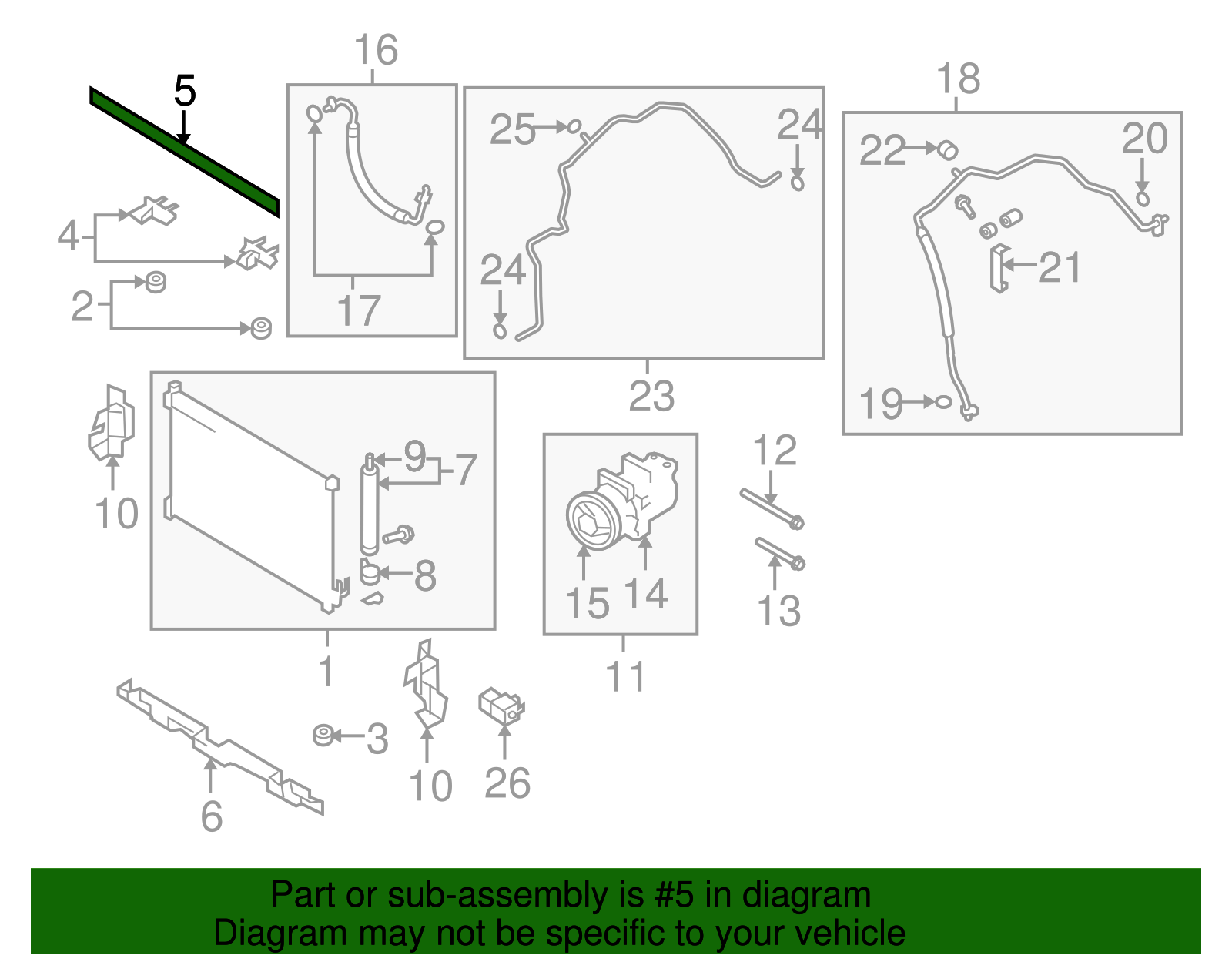 2014-2015 Nissan Rogue Select Upper Seal 21496-JM01A | Scott Evans ...