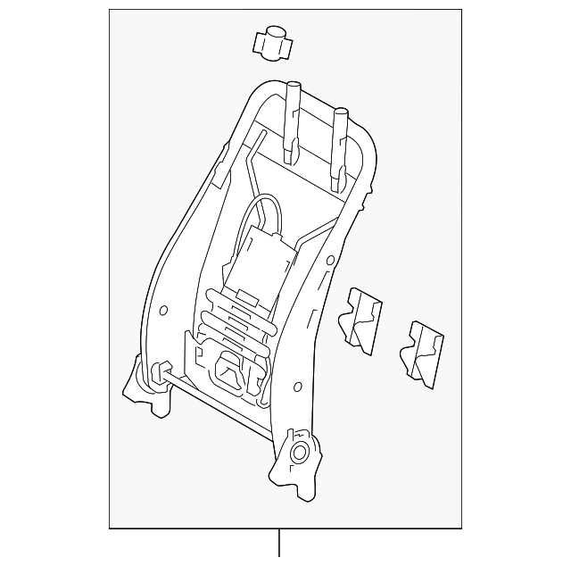 2017-2019 Toyota Highlander Seat Back Frame 71014-0E020 | Toyota Parts ...