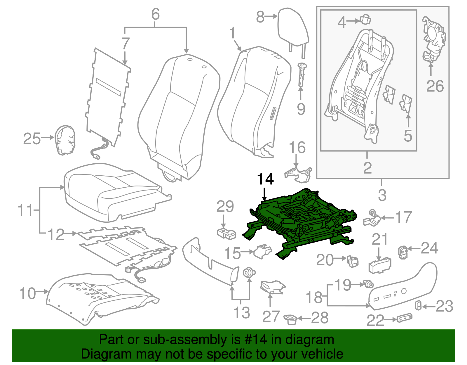 2017-2019 Toyota Highlander 2017-2019 Toyota Highlander - Seat Adjuster ...