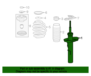 84677093 - Front Suspension Strut 2013-2019 Cadillac XTS | GM Wholesale ...