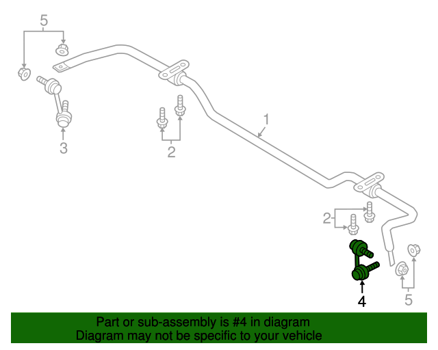 2016-2022 Volvo Stabilizer Link - Driver's Side (LH) 31387674 ...