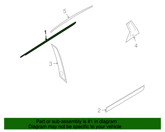 83210-3J000 - Belt Molding - 2007-2012 Hyundai Veracruz | OEM Parts Quick