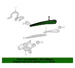 2010-2016 Cadillac Windshield Wiper Arm Cover 25937776 GM ...