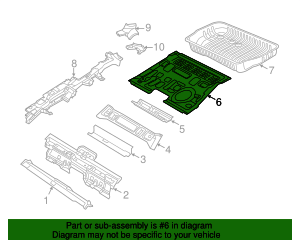 2017-2020 Chrysler Floor Pan 68227602AB | TascaParts.com