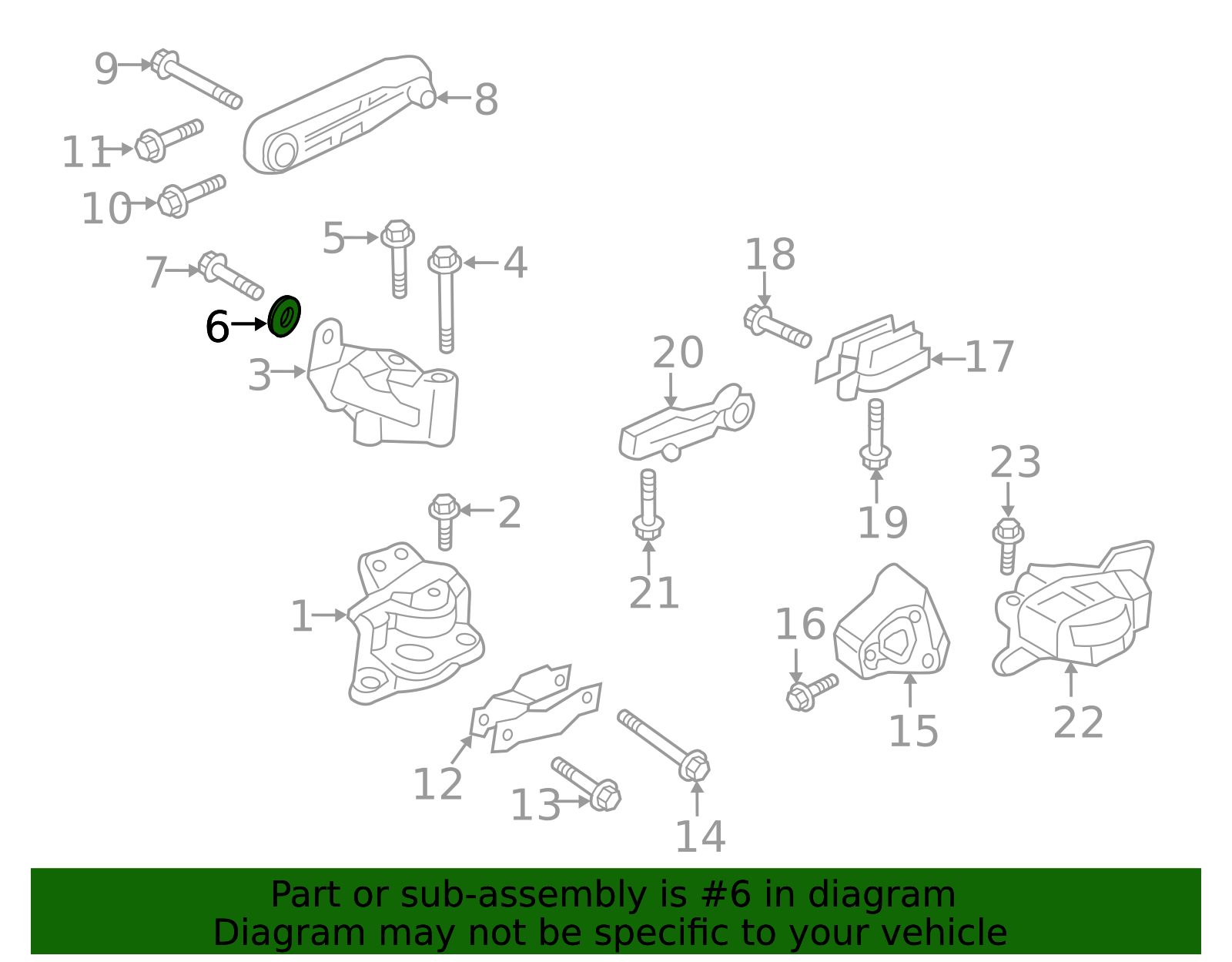 Genuine Engine Mount Isolator for 2019-2025 Volvo | Part# 31460799 ...