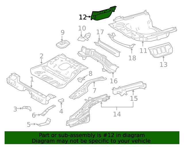 2018-2020 Toyota Side Extension 58315-06020 | Toyota Parts Center