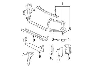 89025314 - OEM GM Radiator Support | GMPartsCenter.net | GM Parts Center
