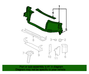 15831182 Panel - New OEM Part From GM Parts Direct | GM Parts Store