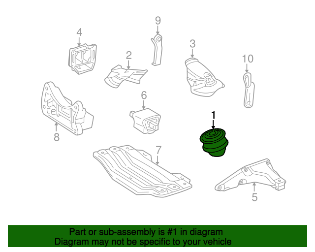 203-241-13-13 - Insulator 2006 Mercedes-Benz S 350 | Mercedes-Benz USA ...