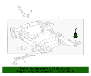 167-331-40-00-64 - Suspension Cross-Member Insulator 2020-2023 Mercedes ...