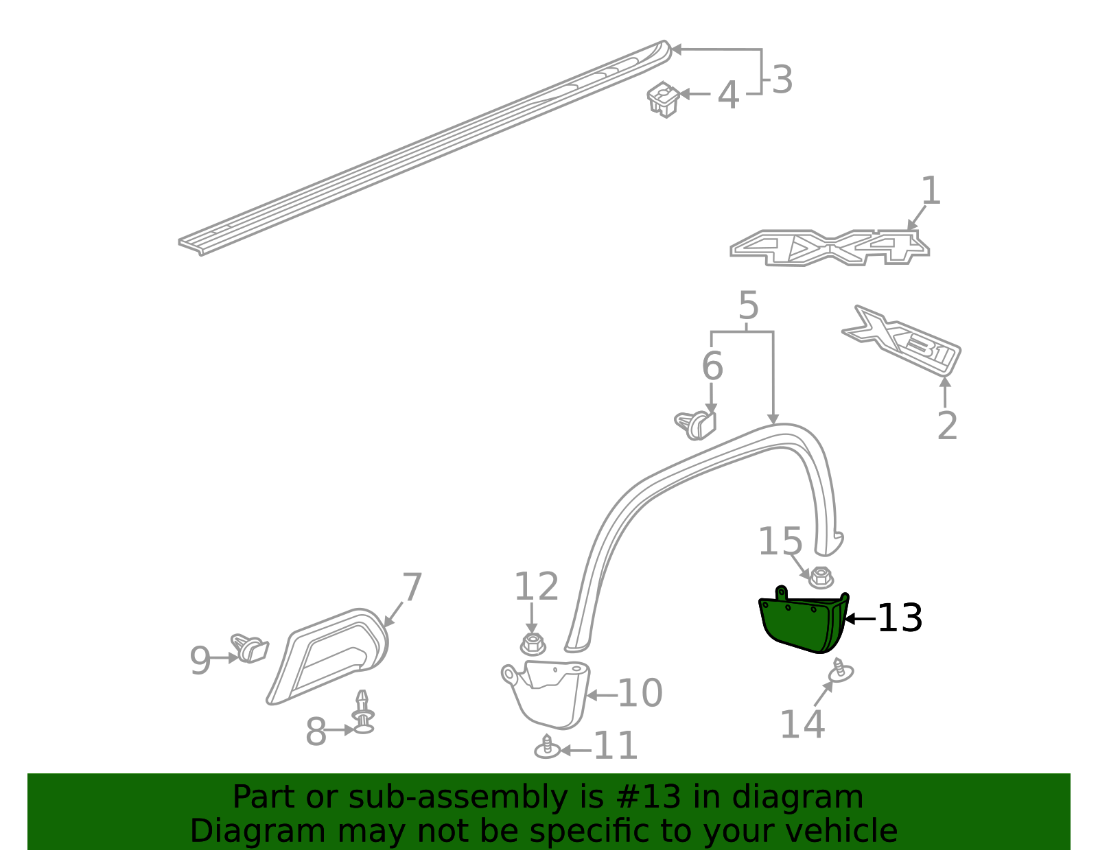 2020-2025 GMC Black Rear Driver Side Pickup Box Paint Protector ...