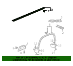 2020-2023 GM Black Passenger Side Pickup Box Side Upper Molding ...