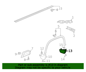 84660787 - Rear Passenger Side Pickup Box Paint Protector 2020-2023 GMC ...