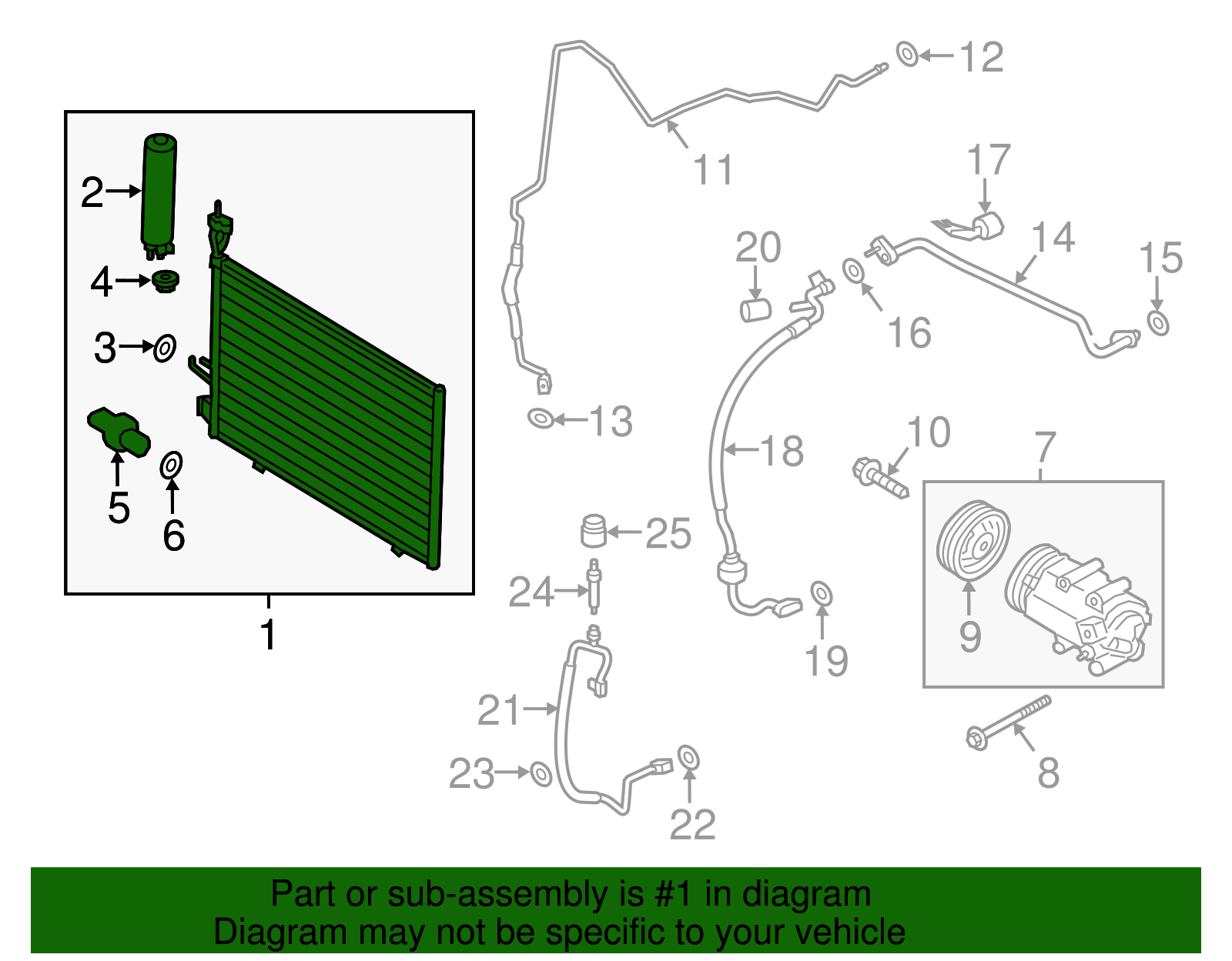 2014-2019 Ford Fiesta Condenser D2BZ-19712-E | Ford OEM Parts Online