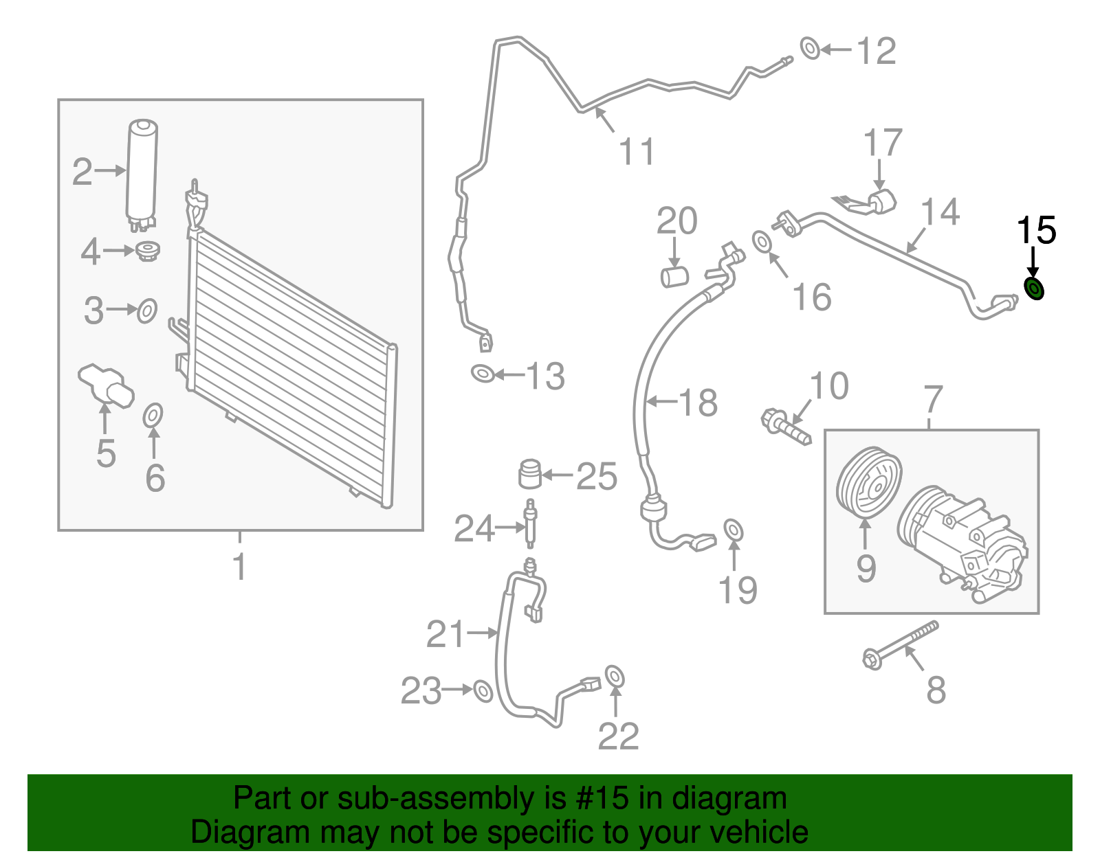 Genuine OEM Ford Part - Motorcraft™ A/C Line O-Ring YF-37328 | Genuine ...