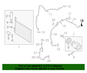 2014-2019 Ford Fiesta AC Tube O-Ring 6E5Z-19E889-A | TascaParts.com