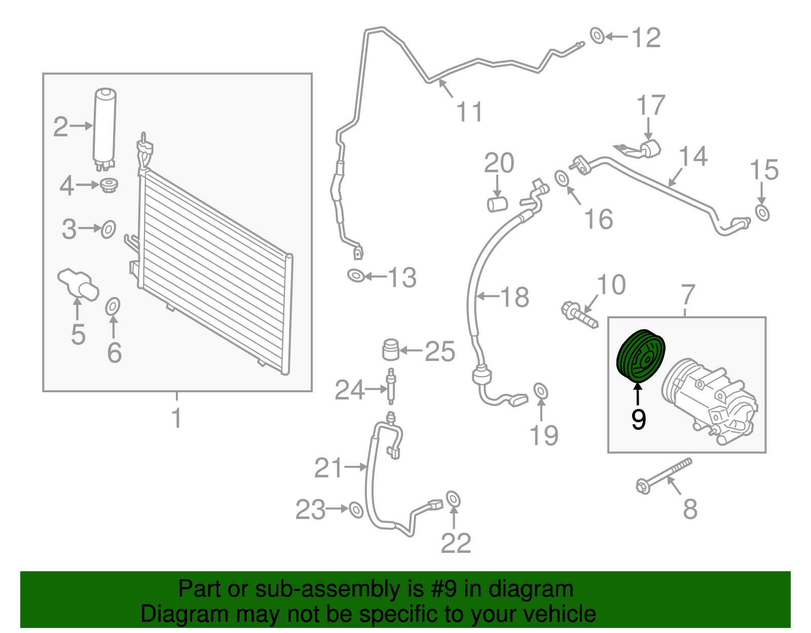 AV1Z-19D786-A - High-Quality A/C Compressor Clutch for 2013-2021 Ford ...