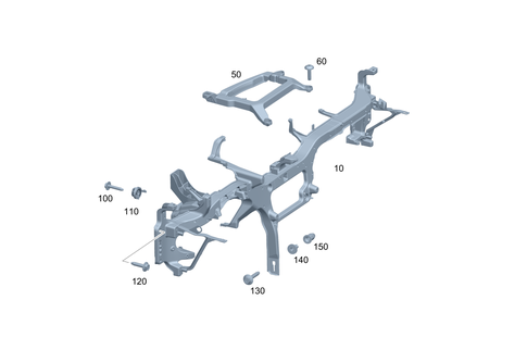 Crossmember Under Instrument Panel for 2021 Mercedes-Benz Maybach S 580 ...