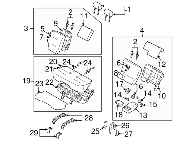 2008-2020 Nissan Headrest Guide 87602-9Y000 | Ziegler Nissan of Orland Park