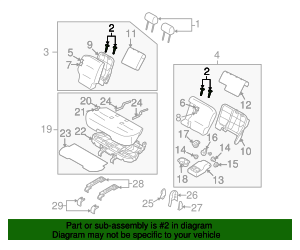 2008-2020 Nissan Headrest Guide 87602-9Y000 | Ziegler Nissan of Orland Park