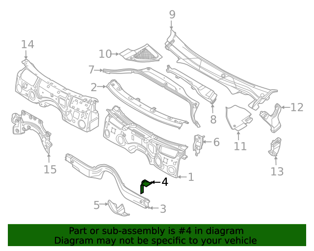 41007481041 - 2018-2022 BMW Rail Assembly Reinforcement (41-00-7-481 ...