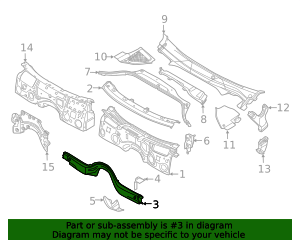 2018-2024 BMW Supporting strut, front wall 41-00-7-481-033 ...