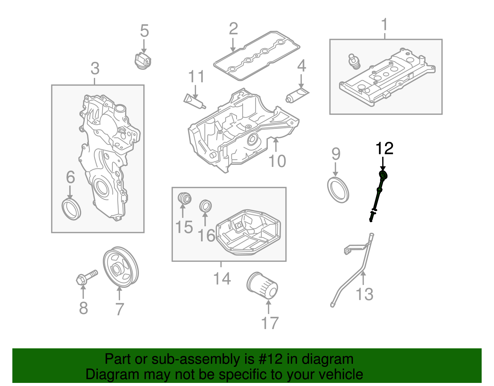 11140-ET00A - Dipstick 2007-2012 Nissan Sentra | Nissan Parts ...