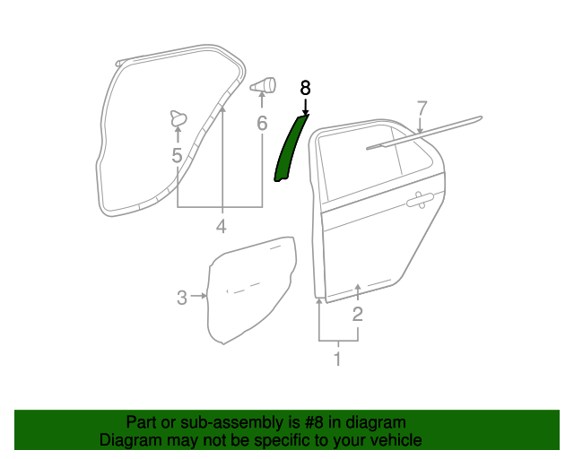 2009-2011 Toyota Yaris Black Out Tape 75923-52060 | OEM Parts Online