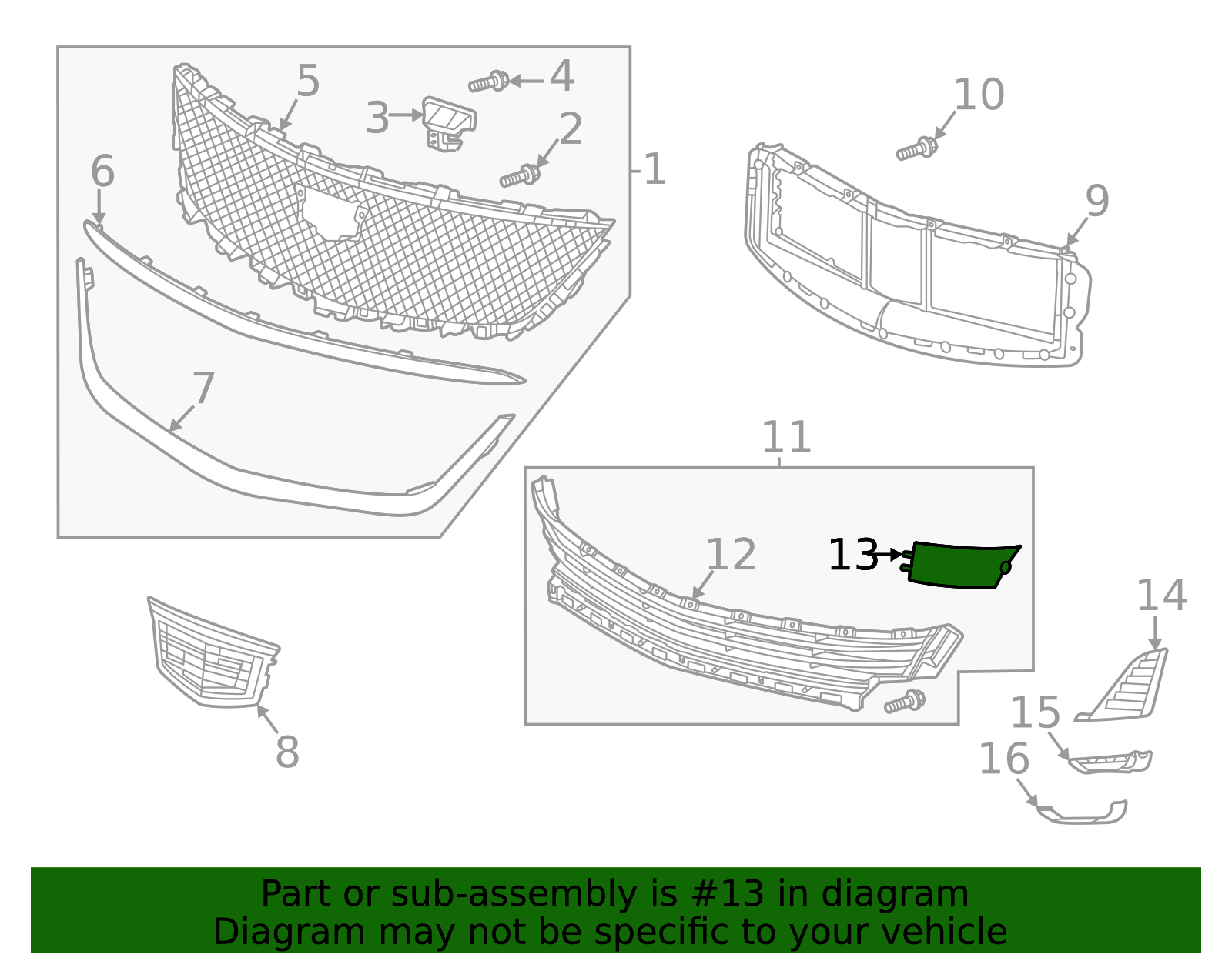 2020-2024 Cadillac CT5 F Cover 84517558 GM | GMPartsDirect.com