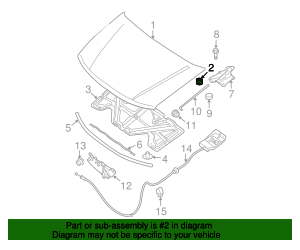 2002-2024 Nissan Hood Bumper 65829-8J000 | OEM Parts Online