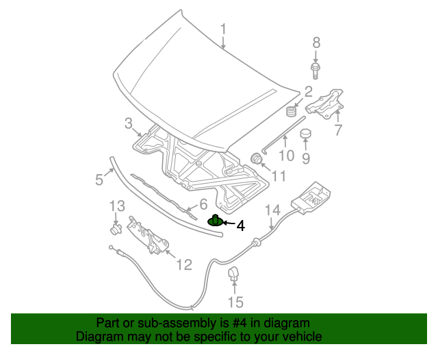 2009-2020 Nissan Insulator Clip F5846-30F00 | TascaParts.com
