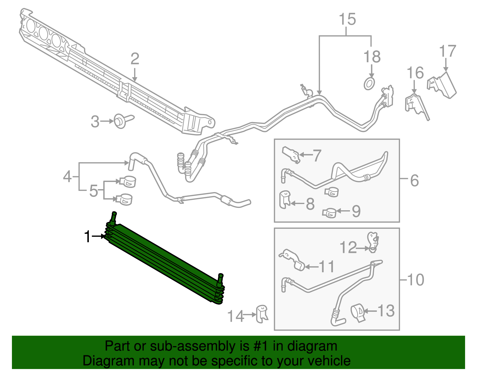 2015-2020 Ford F-150 Trans Cooler FL3Z-7A095-A | TascaParts.com