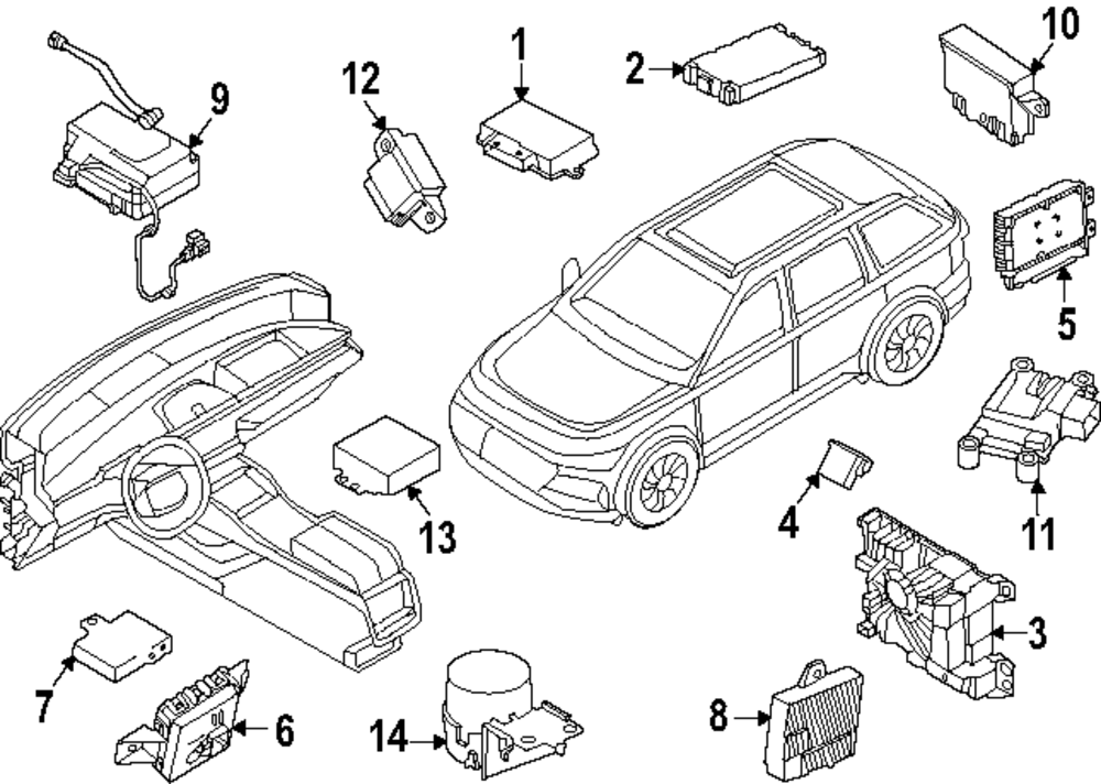 R2TZ-14G647-G - Control Module 2024-2025 Lincoln Nautilus | Big 3 Auto ...