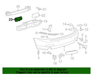2010-2013 Lexus Bumper Cover Reinforcement 52188-53040 | OEM Parts Online